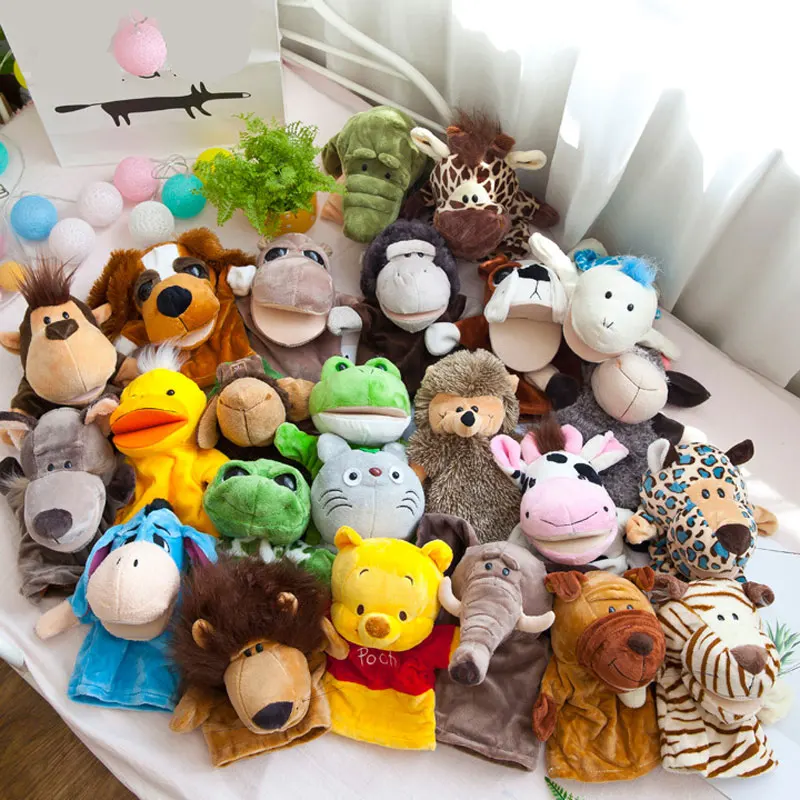 25cm-cute-Hand-Puppet-Animal-Plush-Toys-Baby-Educational-Hand-Puppets ...