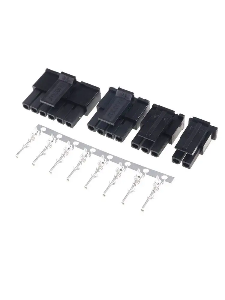 100Pcs Micro Fit Connector 3.0 mm Receptacle Housing Single Row 2 3 4 5 ...