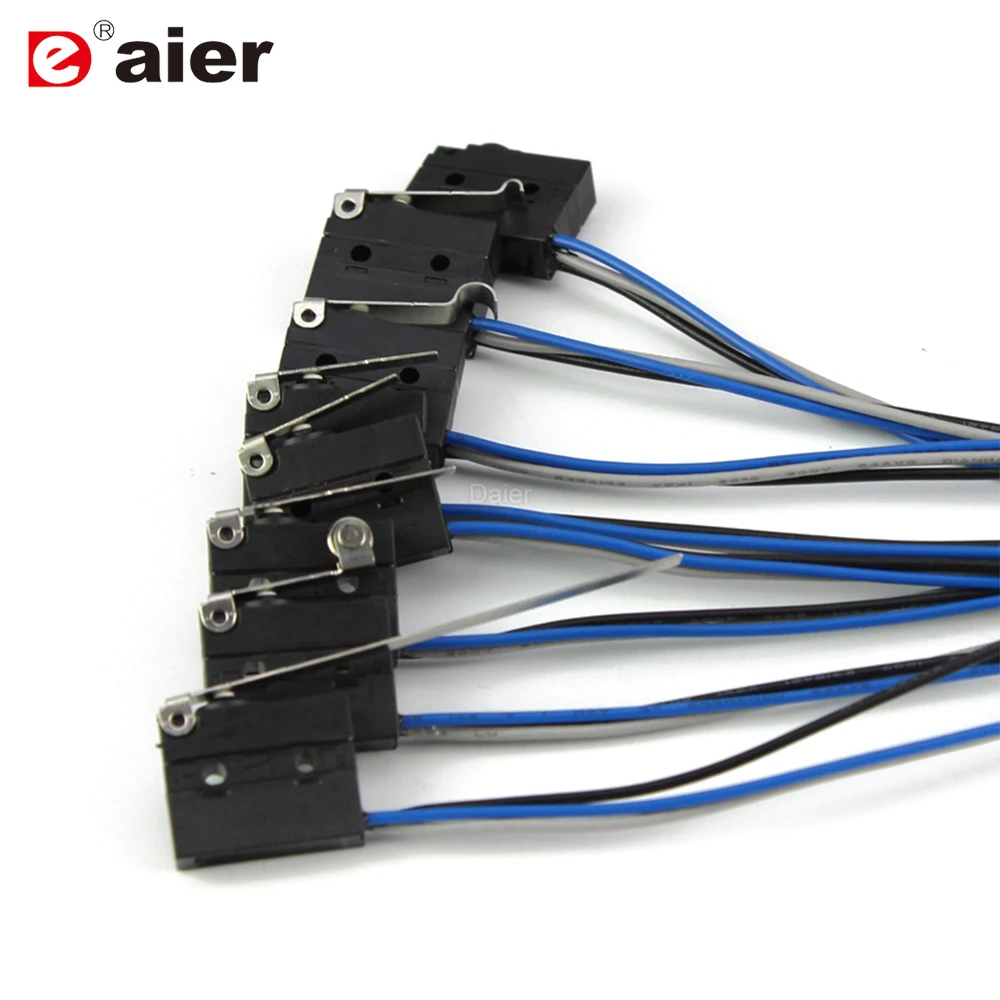 1pc Ip67 Waterproof Micro Switch Spdt 20x15x6mm 5a 250vac Lever 300mm ...