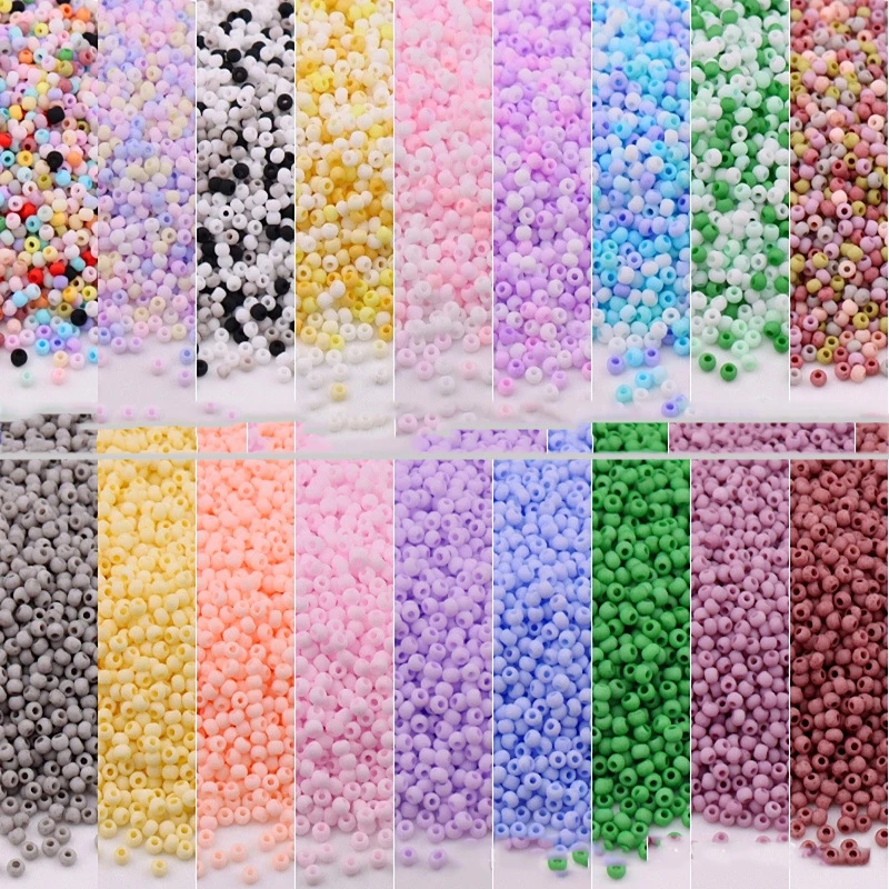 800pcs/lot 10g 2mm Colorful Beads With Hole Round Pearl Acrylic Imitation Pearls Diy For Jewelry ...