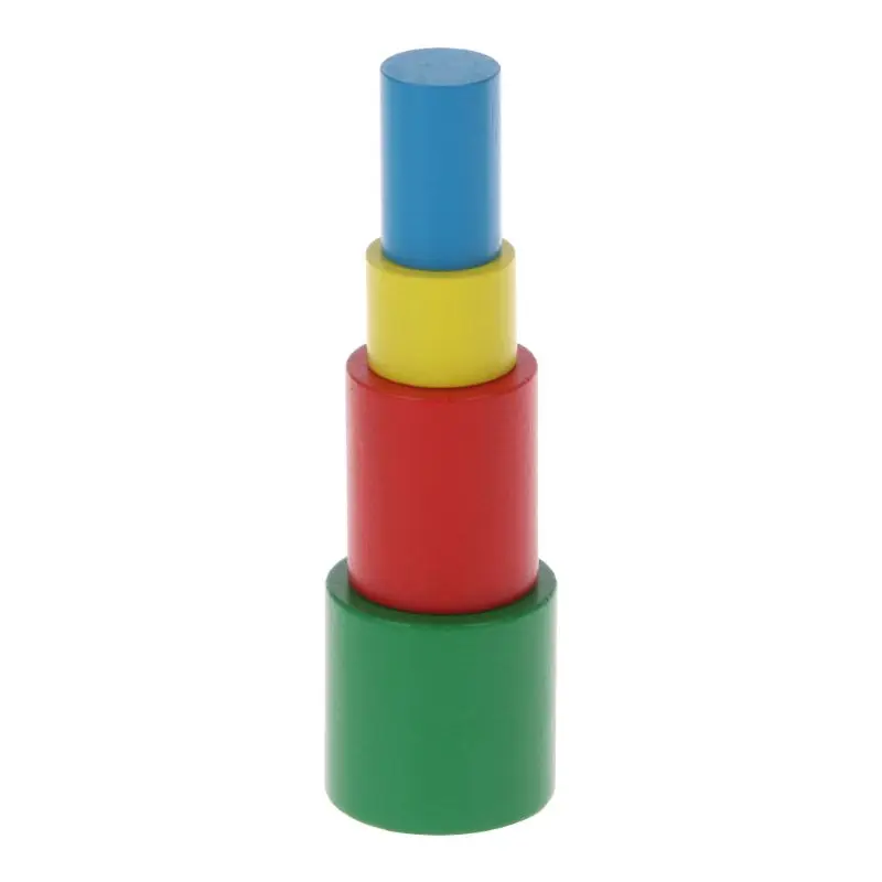 Montessori Wooden Cylinders Educational Toys Kids Children Early ...