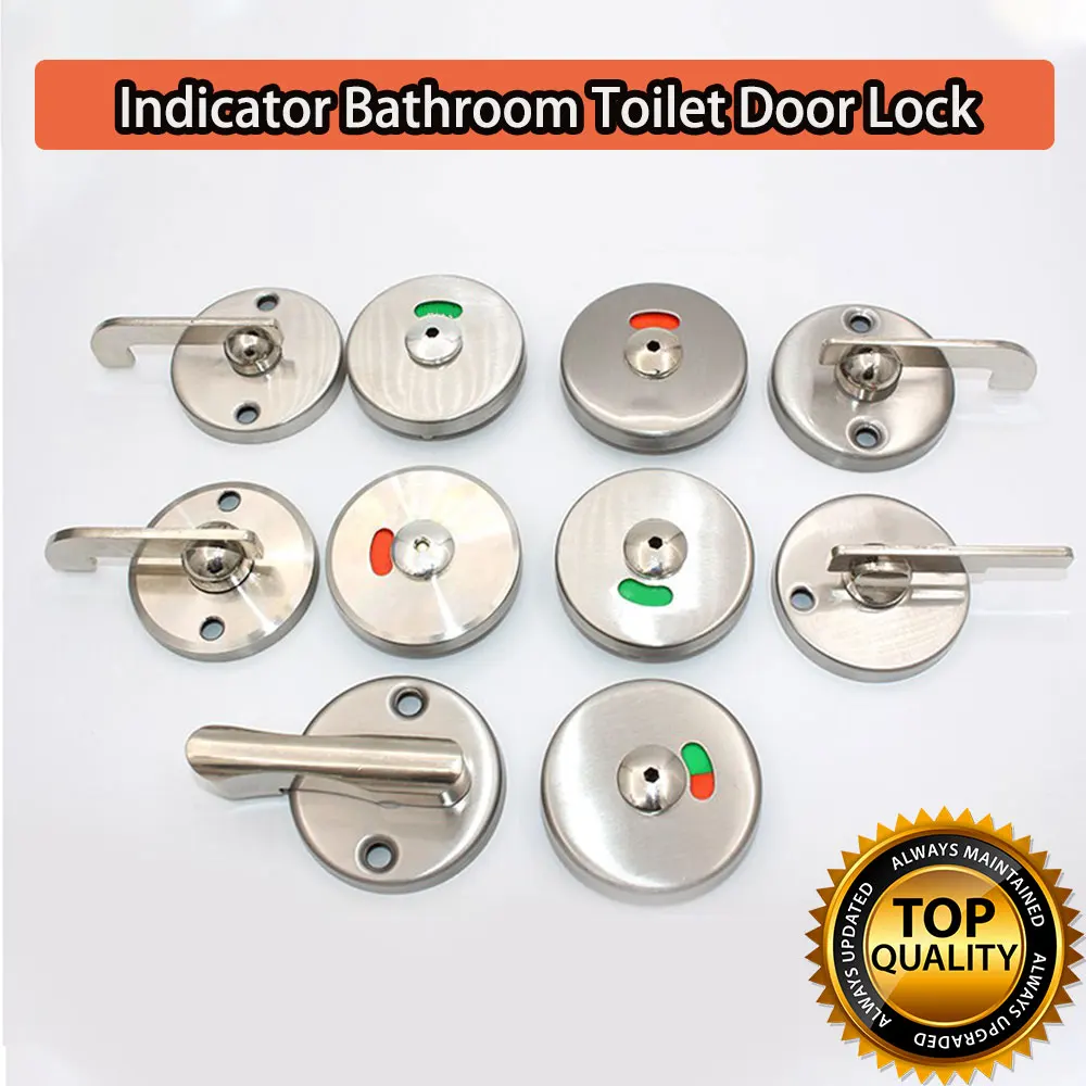Bathroom Toilet Wc Indicator Lock Stainless Steel Privacy Dead Bolt ...