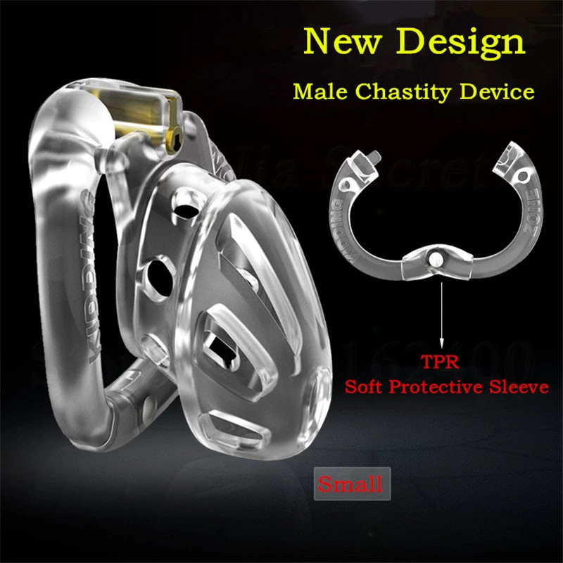 Openable Ring Male Chastity Device With 4 Size Penis Rings,Plastic Cock ...