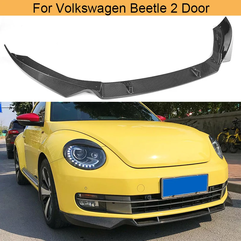 Carbon Fiber Car Front Bumper Lip Spoiler For Volkswagen Beetle 2 Door ...