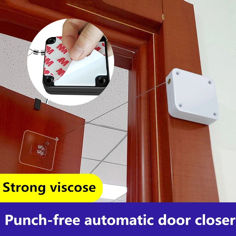 KK-FING-Automatic-Door-Closers-Punch-free-Retractable-Door-Closer ...