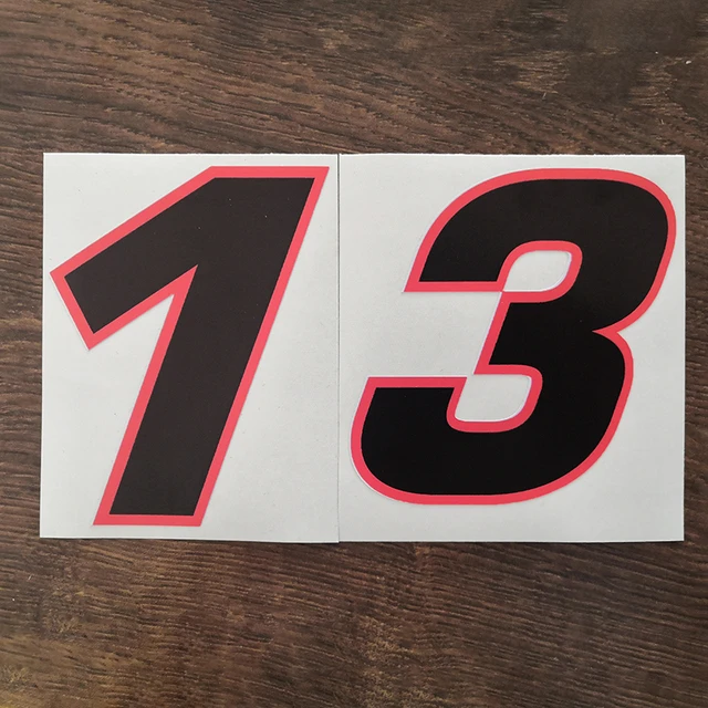 Nascar Number Decals