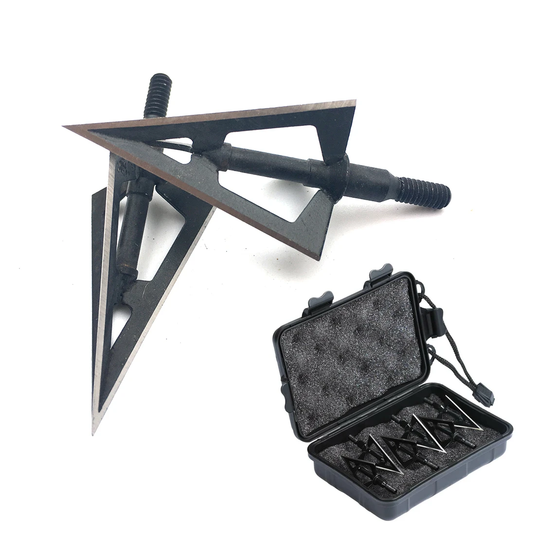 Hunting Broadheads, 3 Fixed Blades 100 Grain Archery Broad Heads (6 ...