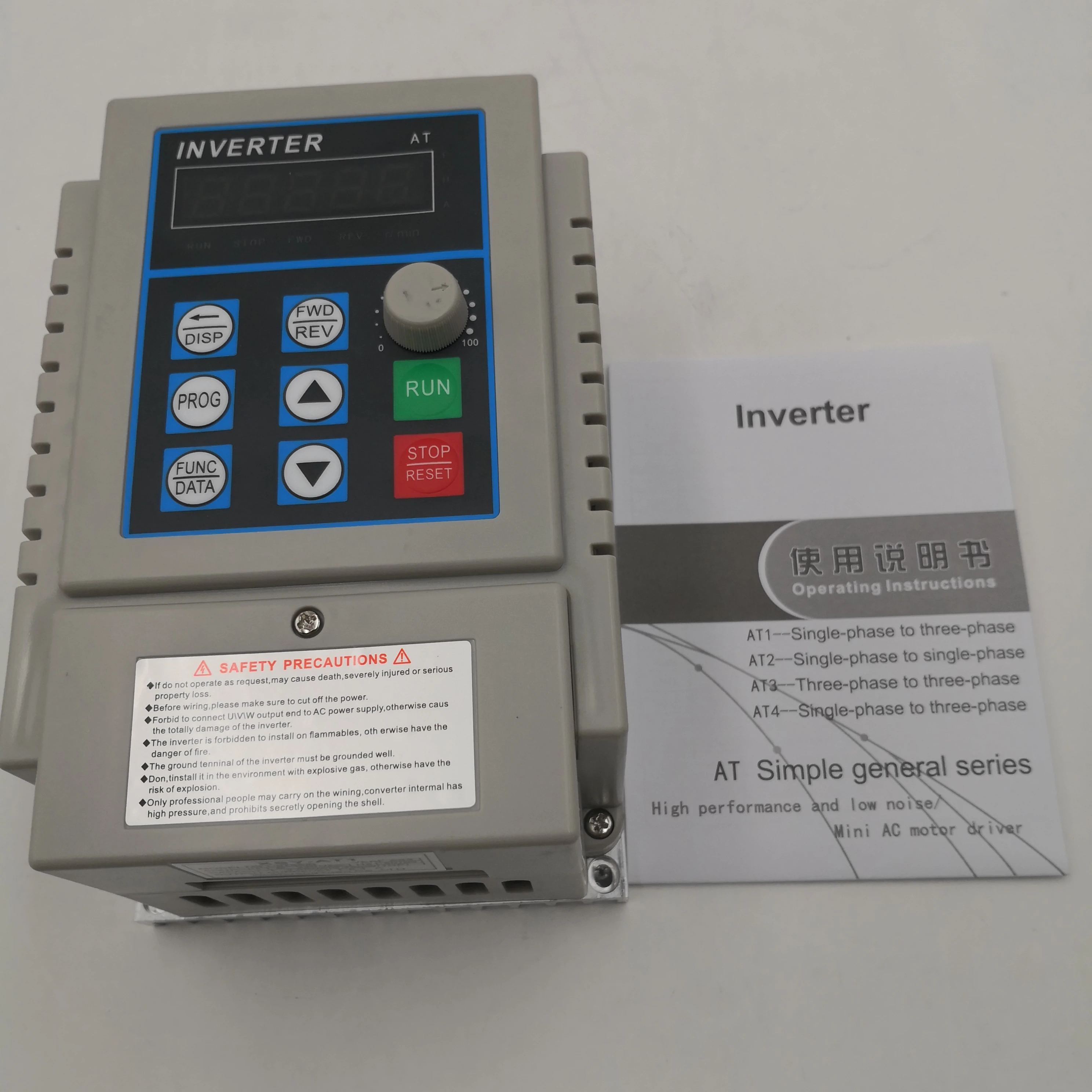 Vfd Inverter Xsy-at1 0.75kw 0.45kw Frequency Converter 3p-220v Output ...