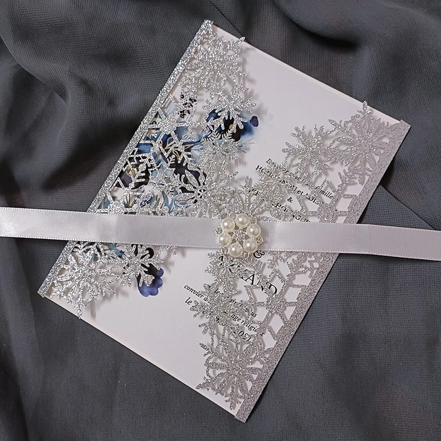 Snowflake wedding invitations 60 photos - Astyledwedding.com