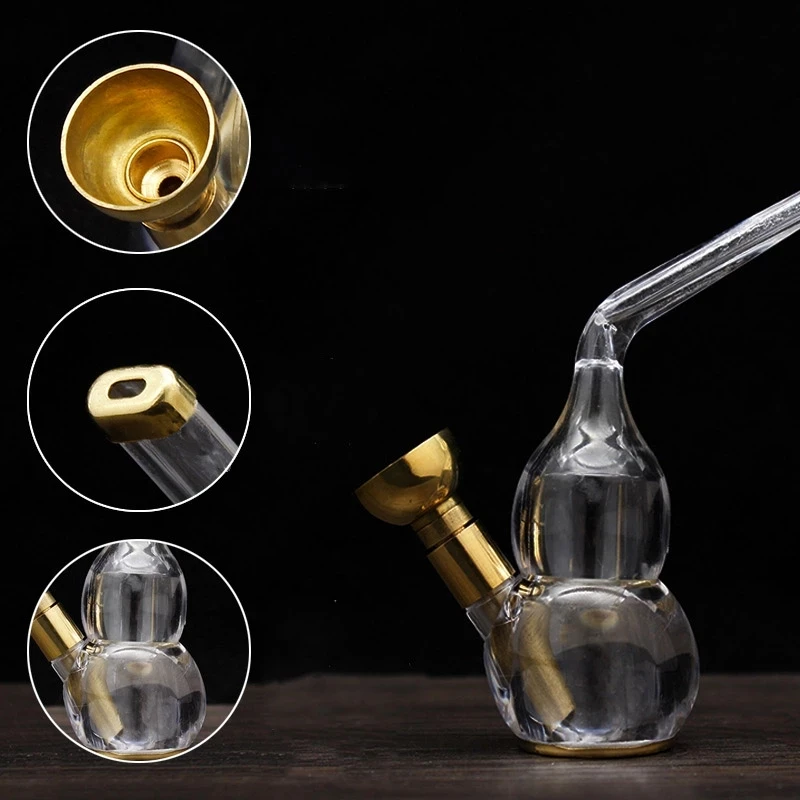 Mini Hookah Shisha Pipa para fumar latón tuberías de agua por fumar ...