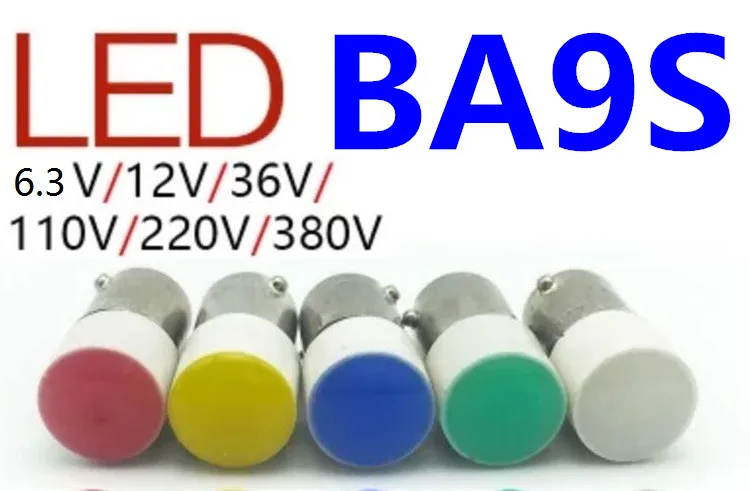 5PCS-Flat-top-Indicator-LED-ba9s-6V-6-3V-12V-24v-ba9s-36V-ba9s-110v ...