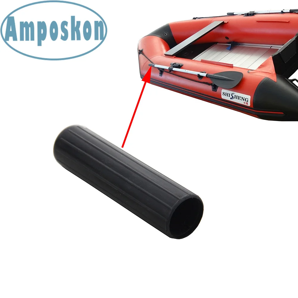 2-Pieces-Black-White-Oars-Paddle-Handle-PVC-Head-Of-PP-Parts-Kayak ...