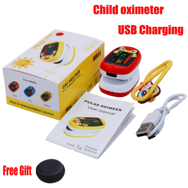 Medical-Child-Baby-Kids-Pulse-Oximeter-Fingertrip-Mini-SpO2-Blood ...