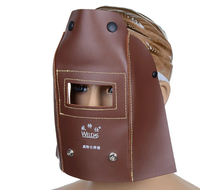 Leather-Mounted-Electric-Welding-Mask-Heat-Fire-Proof-Mig-Tig-Arc ...