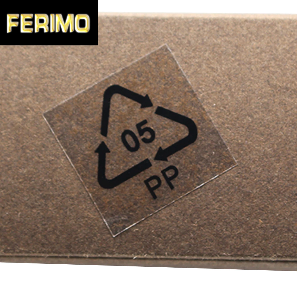 2*2cm Clear Environmental Protection Logo 05 PP Polyethylene Plastic ...