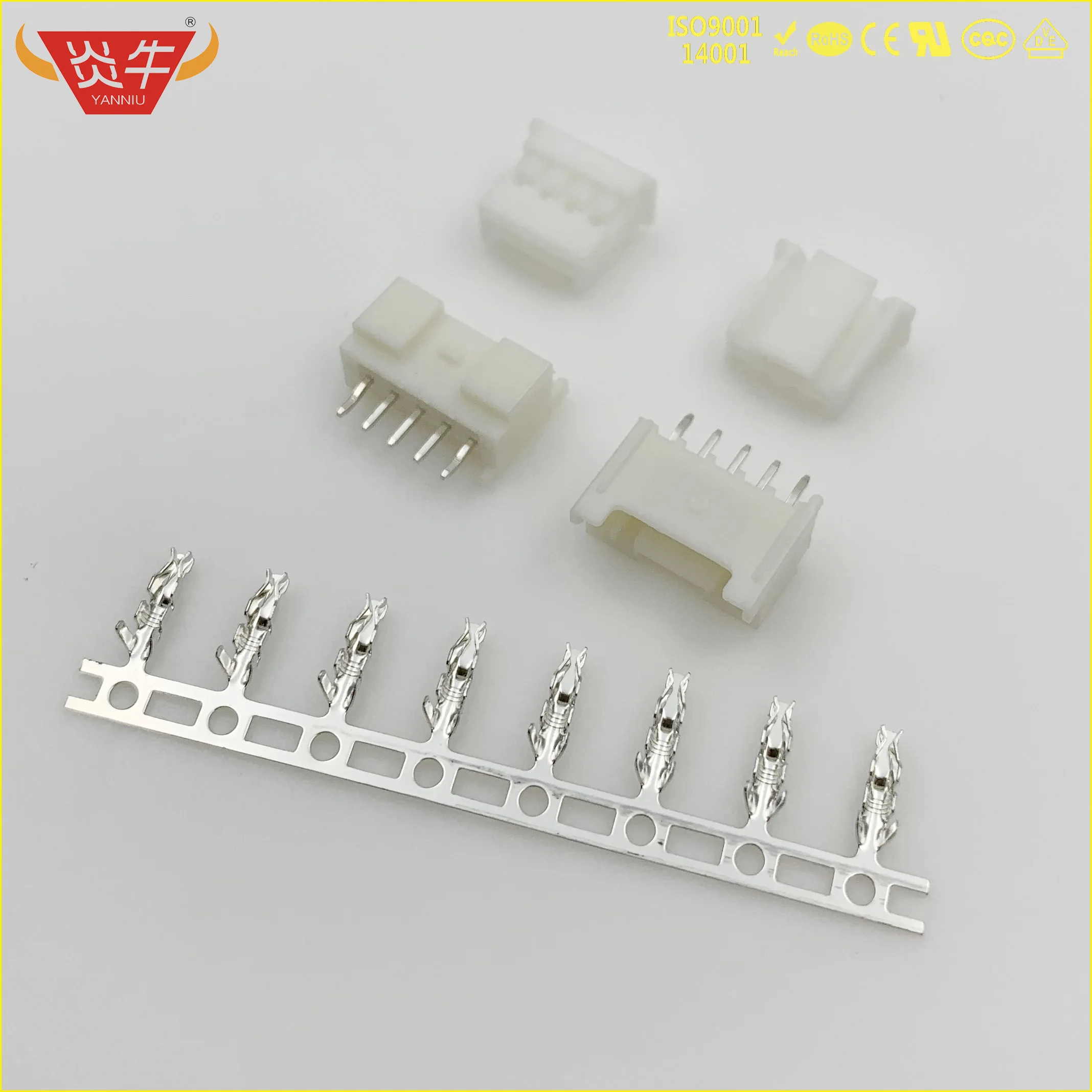 Conector de tira blanca PA 2,0 SMT, TERMINAL de oblea de carcasa de 2 ...