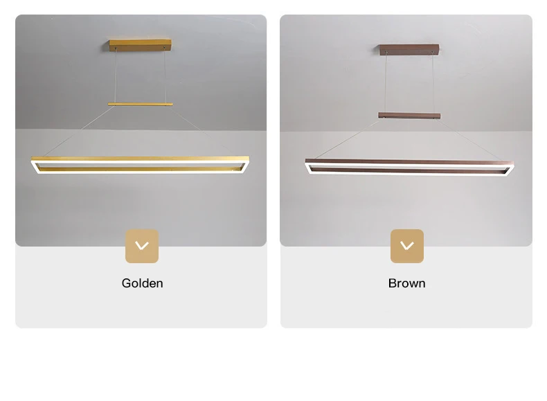 Solis - Modern Rectangle LED Pendant Lights - Luna Light Studios ...