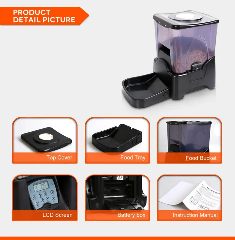 Large-capacity Intelligent Dog Automatic Food Feeder – DogMega.Com