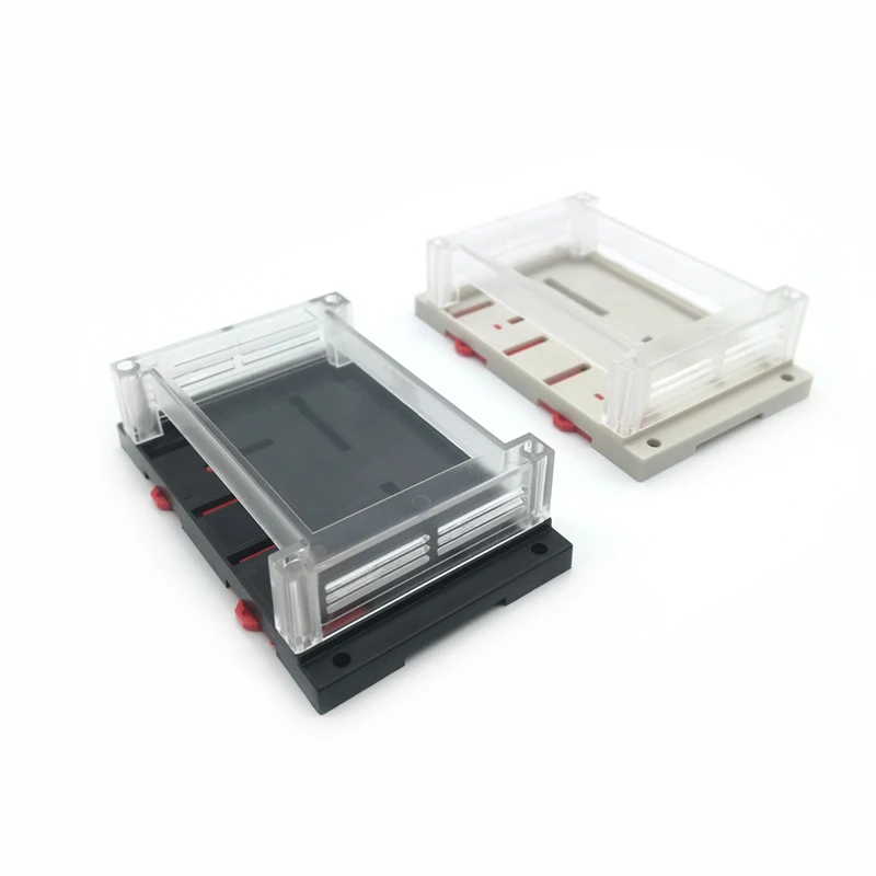 LK-PLC04 Transparent Cover Mount PLC Din Rail Enclosure ABS/PC Plastic ...