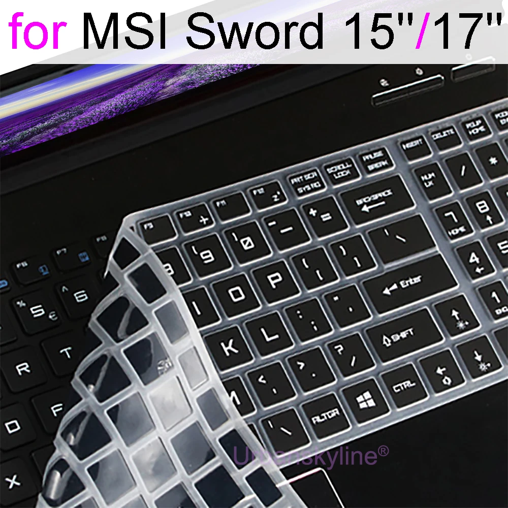 Keyboard-Cover-for-MSI-Sword-17-Sword-15-Gaming-Laptop-Protector-Skin ...