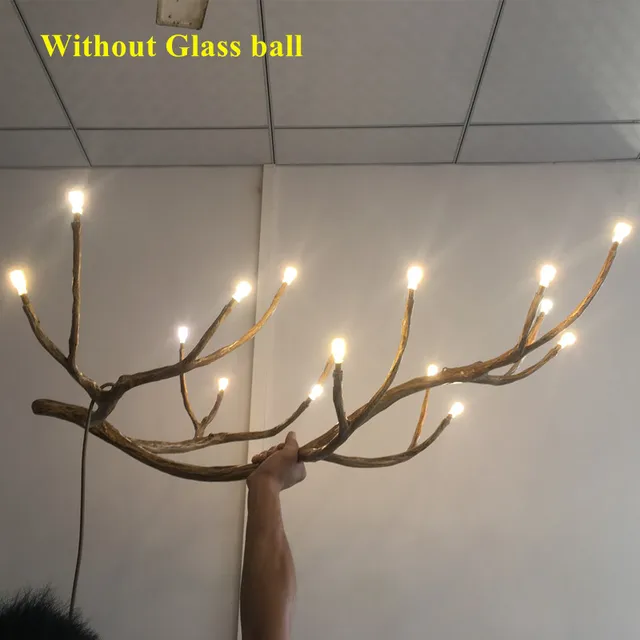 Tree Branch Chandelier 20-Light Rustic - Farmhouse LED Fixture With ...