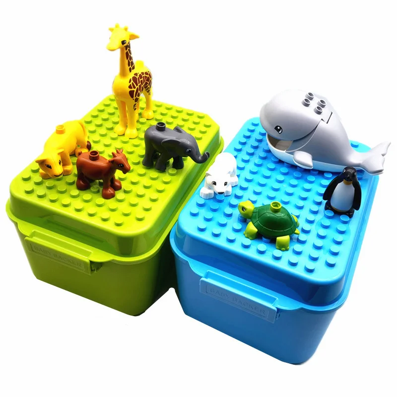 Compatible-Big-Animals-Blocks-with-Storage-Box-Base-Plate-Cover-Hollow ...