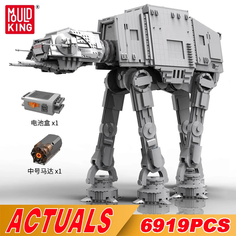 몰드 킹 21015 스타 플랜 장난감, 전동 UCS AT AT 워커 모델 빌딩 블록, 어린이용 크리스마스 선물, 75313 ...