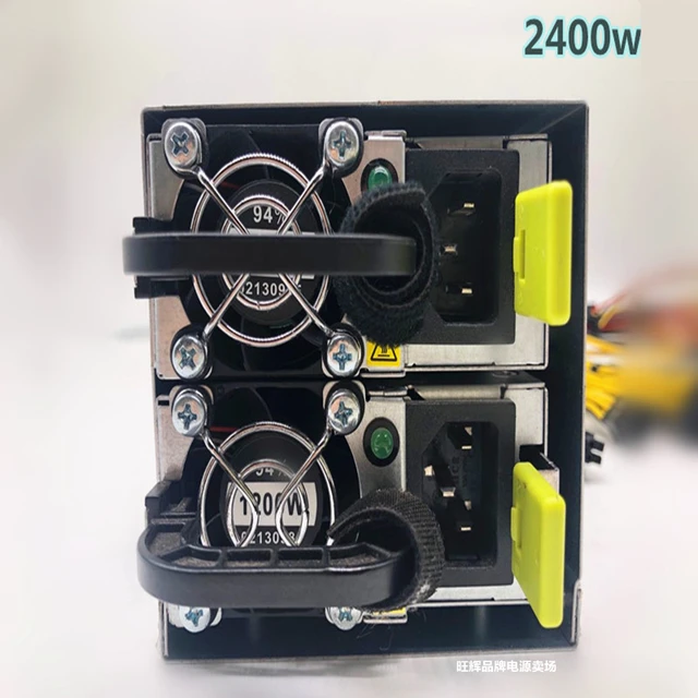 Multi channel Video Card Power Supply Rated 2400W Peak 2600W Mining ...
