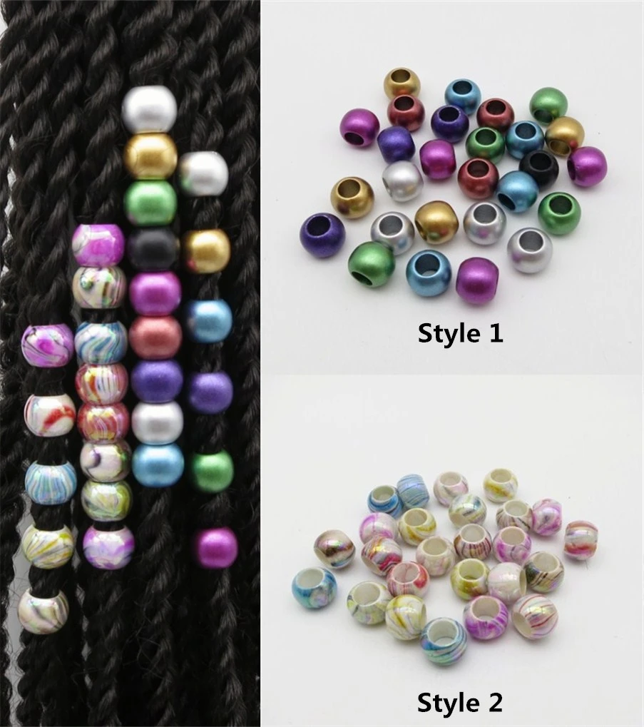 20pcs-50pcs Crochet Braids Acrylic Round Hair Braid Dread Dreadlock ...