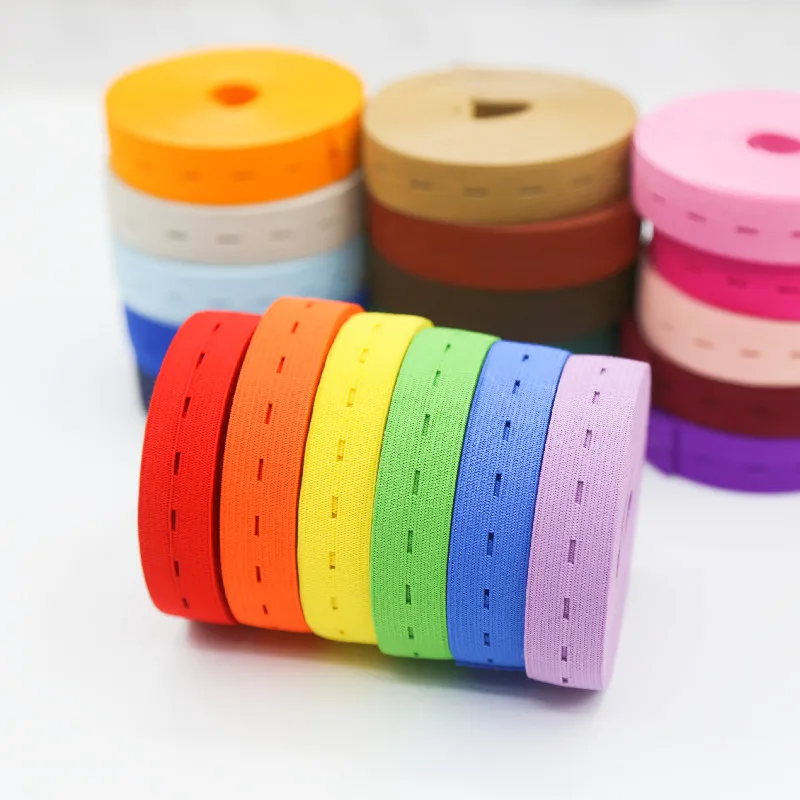 Elastic Bands 20mm Woven Button Hole Elastic Band Elast Stretch Tape ...
