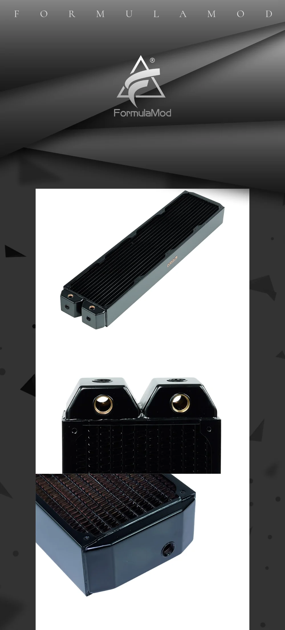 Cold row full copper radiator Alphacool NexXxoS UT60 Full Copper 560mm ...