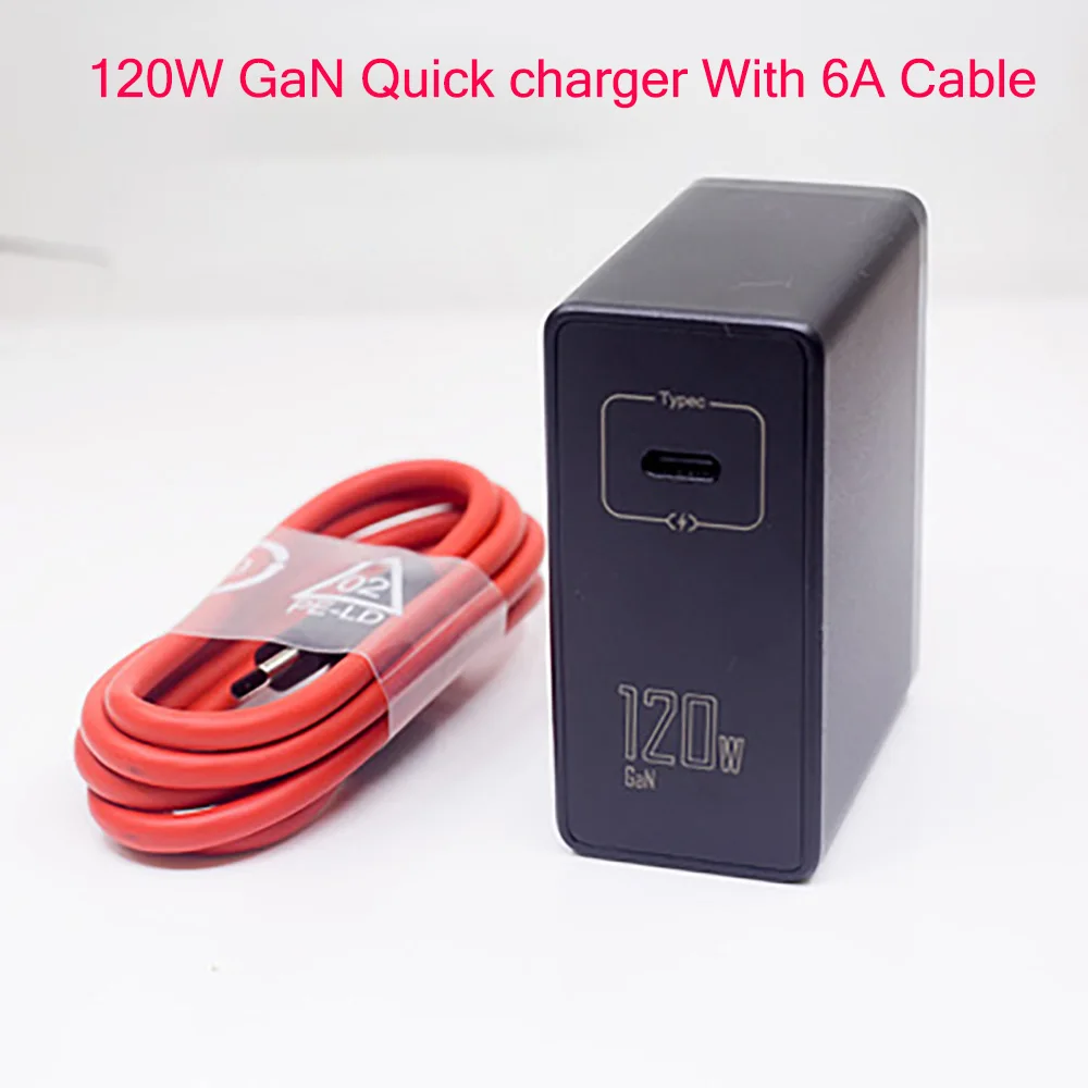 Cargador rápido para Nubia GaN, Cable de carga rápida de 120 W, USB Dual tipo C de 120 vatios ...