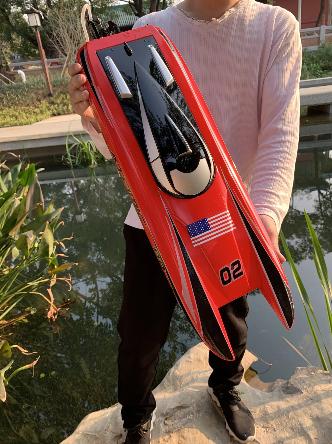 (ready To Go) S1 Pro. 27.6"inch Large Remote Control Boat Under ...