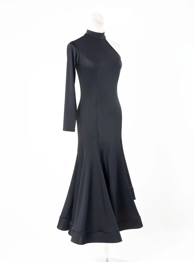 Standard Ballroom Dresses Women Single Sleeve Elegant Minimalist Waltz ...