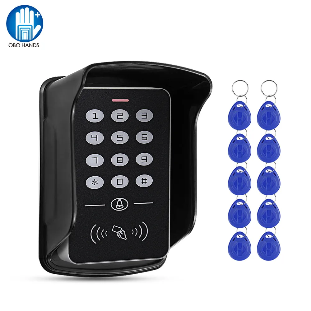 Standalone RFID Access Control Keypad Door Opener Programmer 1000 User ...