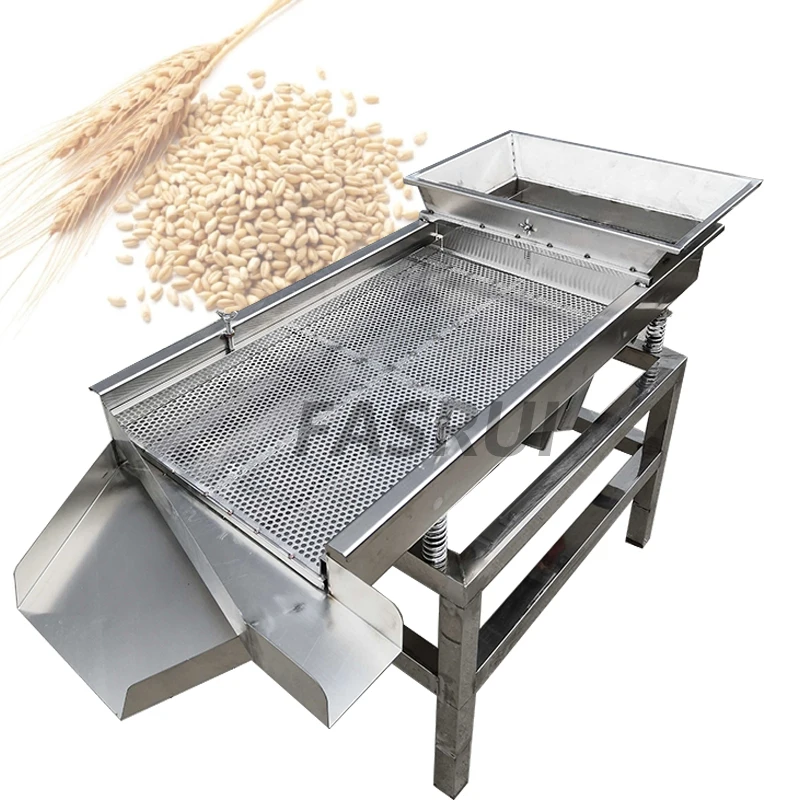 Small Mobile Grain Screening Machine Vibrating Rice Classifying ...