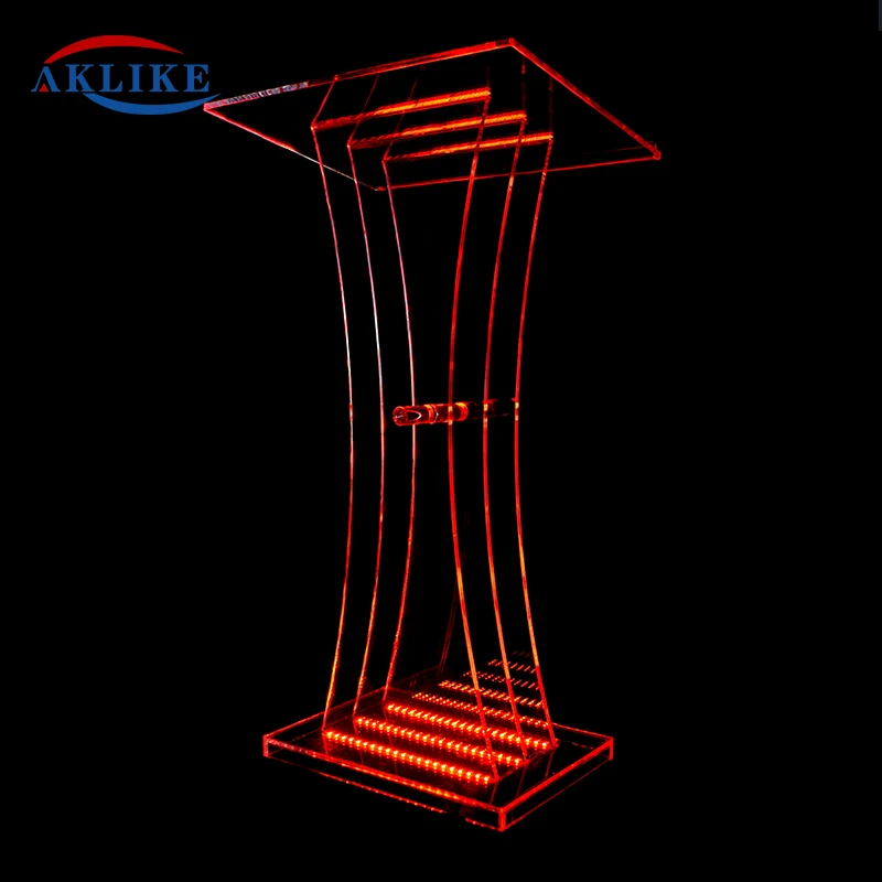 China fabricação clara acrílico pódio transparente púlpito lectern ...