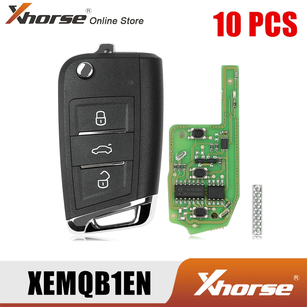 Xhorse Xemqb1en Super Remote Key For Vw Mqb 3 Buttons With Built-in ...