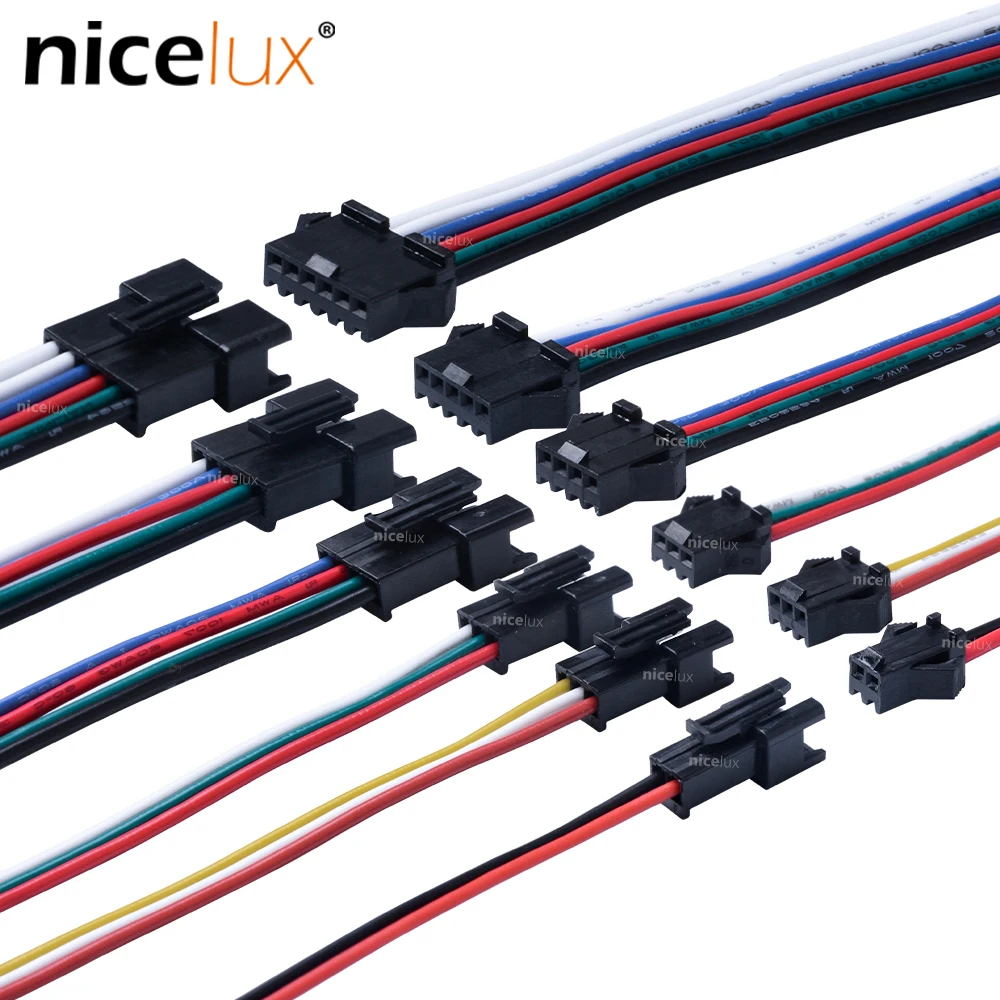 5Pair 20AWG Wire 2pin 3pin 4pin 5pin 6pin JST Connector 15cm Male ...