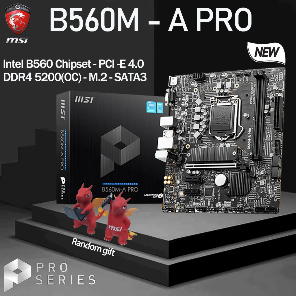 LGA 1200 MSI B560M A PRO Motherboard Intel 10/11th Gen DDR4 64Gb(OC) M ...