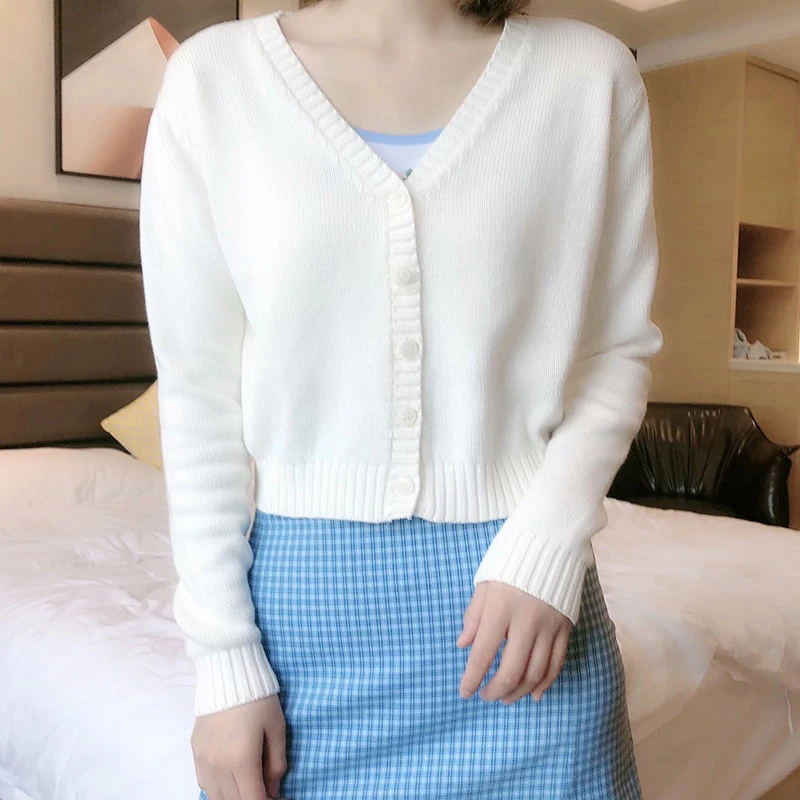 UNUTH-Girls-Short-Bomb-Sweaters-2022-Spring-Autumn-Fashion-Ladies-Soft ...