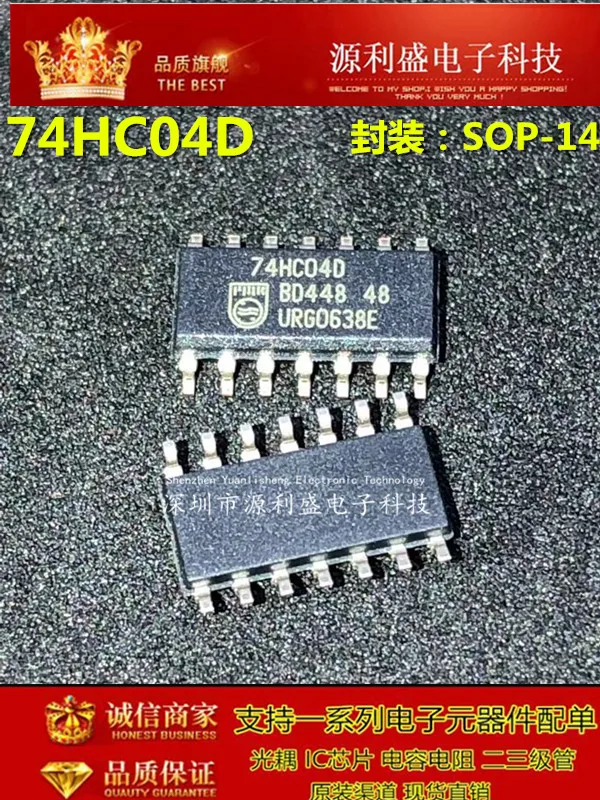 SOIC-14 SMD Id Ct IC, P, 1,5,10 UK, 74HC04D, SN74HC04D €0.99 jinjibank.jp