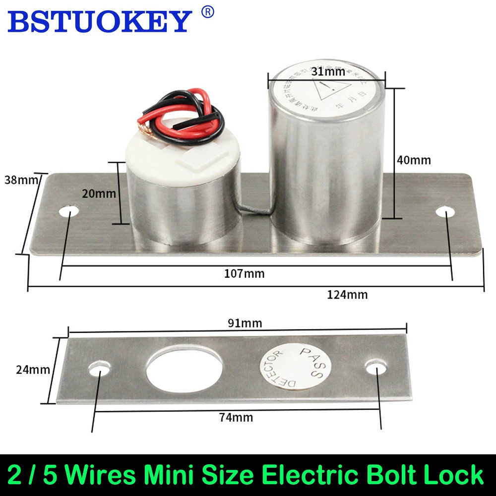 DC12V-Mini-Electric-Bolt-Lock-2-wires-5-wires-Electric-Door-Lock ...