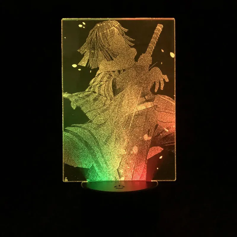 Remote Control Two Tone Lamp Demon Slayer Iguro Obanai Japanese Anime ...