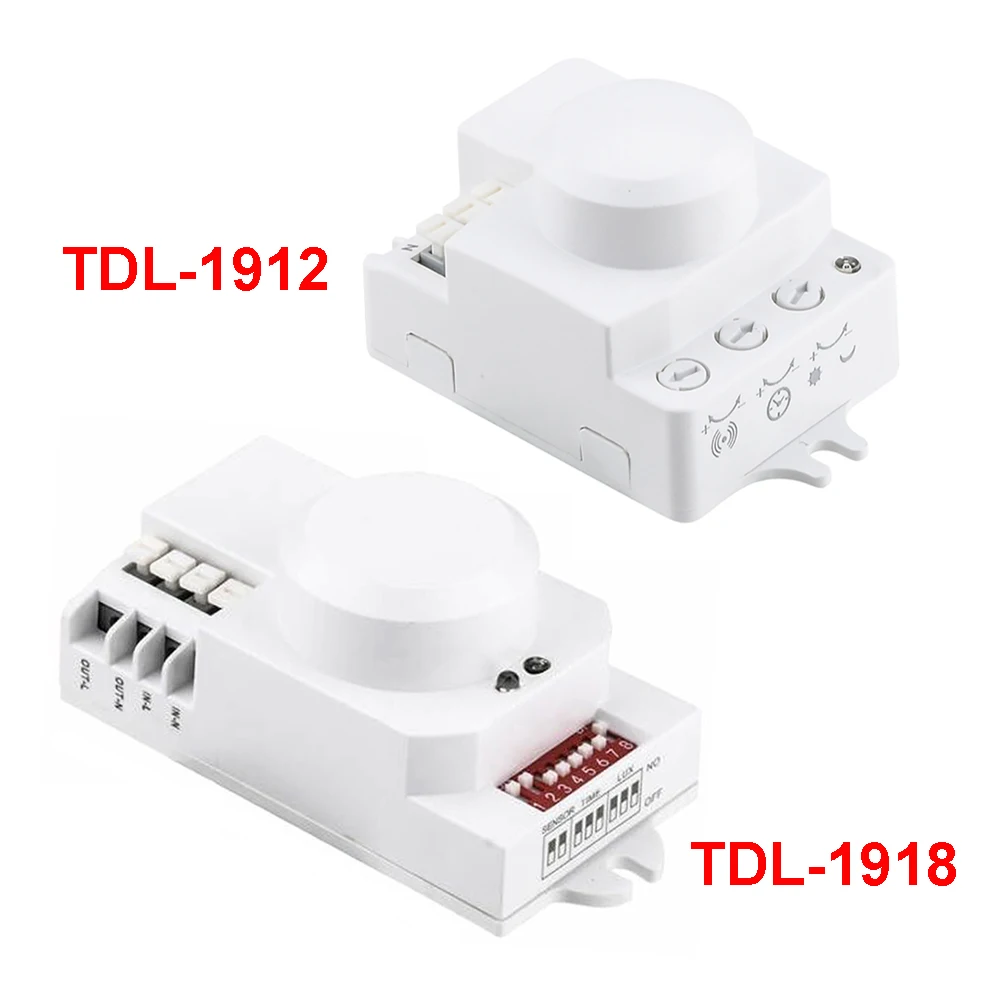 5.8GHz 100MHz LED Microwave Radar Sensor Light Switch Human Body Motion ...