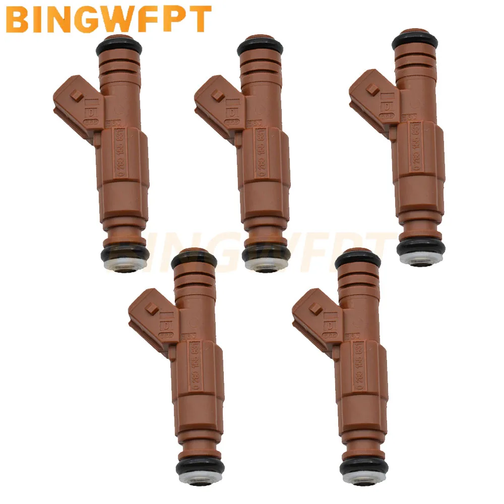 5PCS-Fuel-Injector-Nozzle-0280155831-9186340-FOR-Volvo-C70-S60-2-4L-2 ...