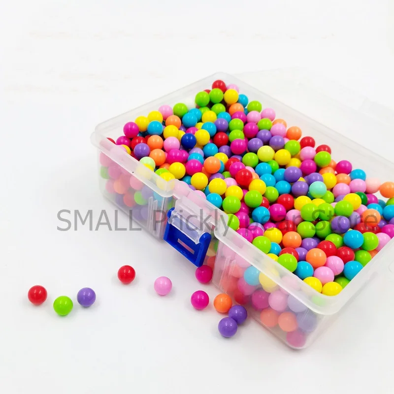 Counting-Ball-Plastic-Solid-Ball-Color-12mm-Educational-Toy-Probability ...