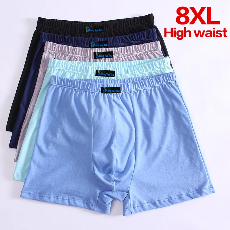 5pcs/lot Men's Boxer Pantie Underpant plus size XXXXL large size shorts ...