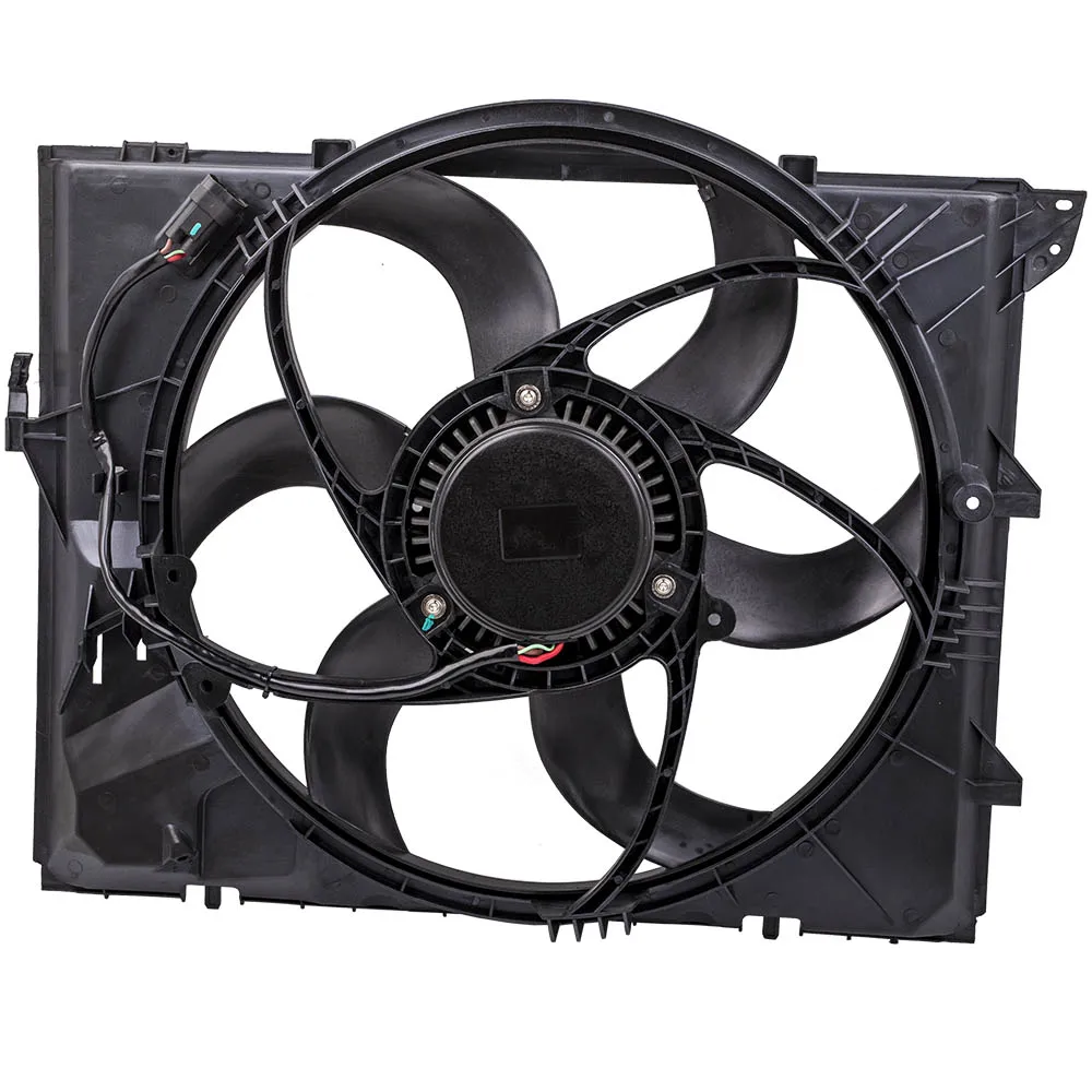 Cooling Fan Assembly For BMW E90 06 07 13 W/AUTO TRANS Brushless Motor ...