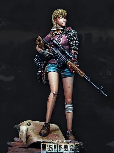 1/24 Resin Model Building Kit Figure Female Sniper - Model Building ...